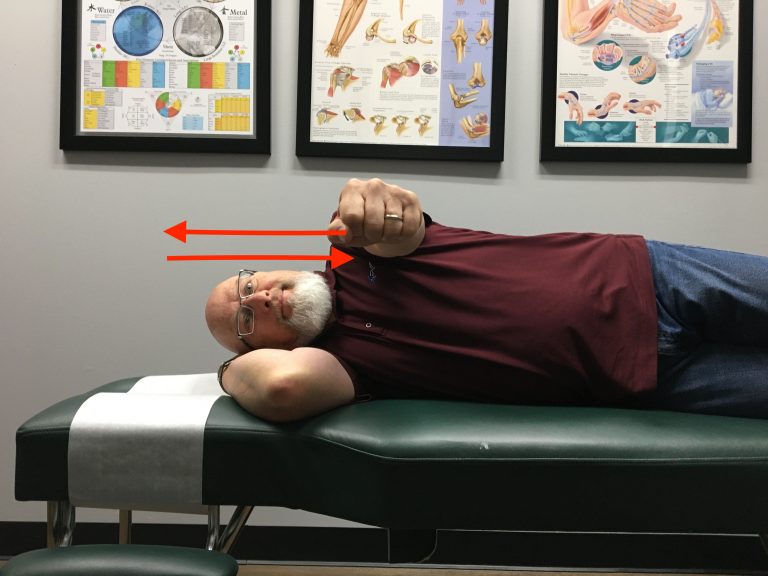 Shoulder Exercise - Forward Flexion, Side Lying Position - Dr. Martin ...